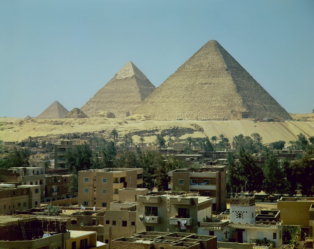 Les pyramides de Gizeh, vers 2589-30 av. J.-C., Ancien Empire